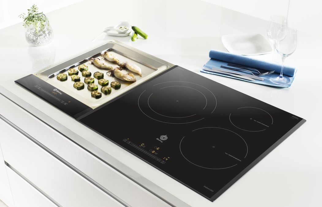 Placa de induccion+teppanyaki - PlacasDeCocina.com.es